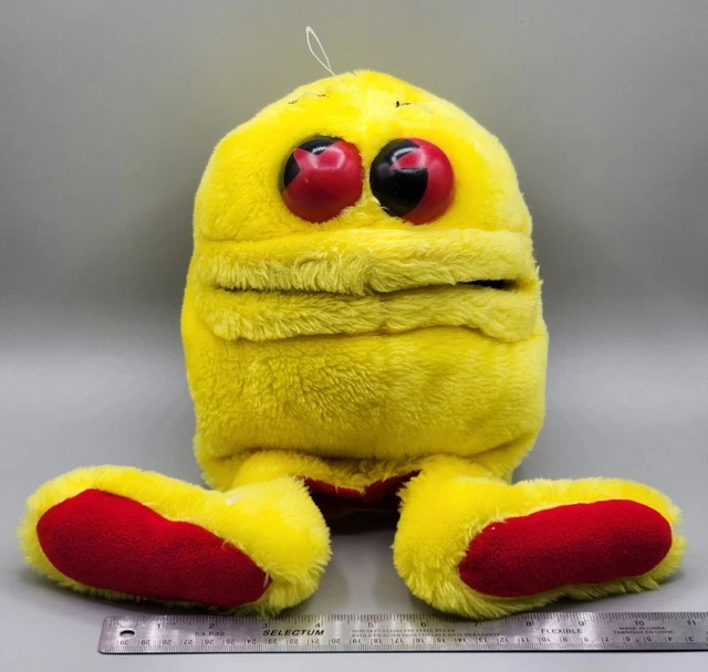 RARE VINTAGE 80’S PAC-MAN Plush Hand Puppet Commonwealth Arcade Plush ...