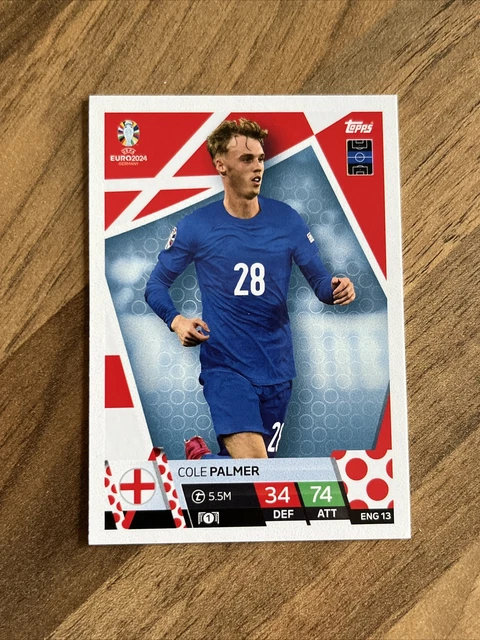 TOPPS MATCH ATTAX Euro 2024 Cole Palmer Base Card England ENG #13 £0.99 ...