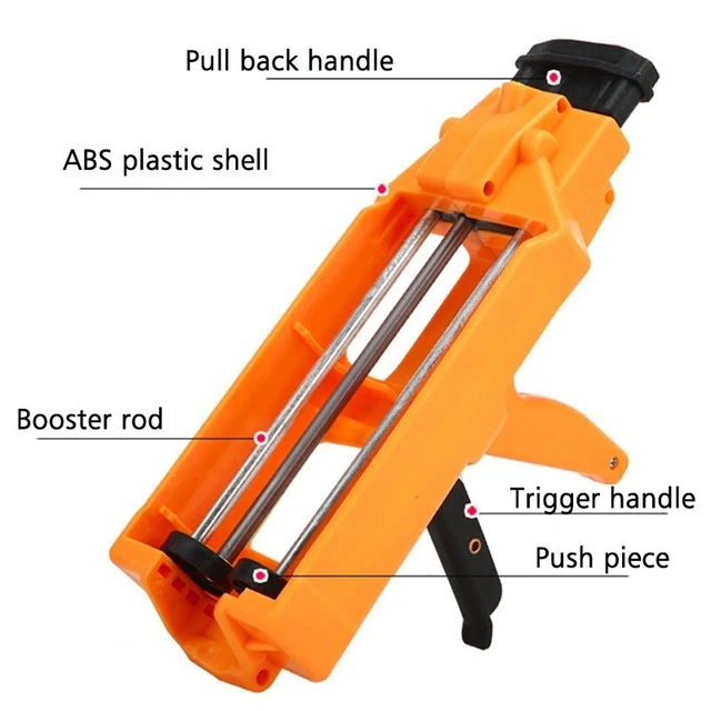 DUAL-COMPONENT CAULKING GUN, Dual Cartridge Gun with Comfort Grip £20.00 - PicClick UK