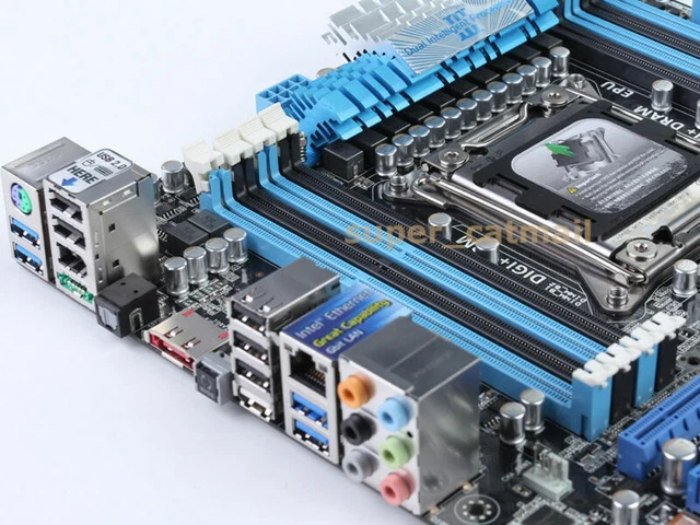 ASUS P9X79 LGA 2011 Socket R Motherboard Intel X79 ATX DDR3 USB3.0 £212 ...