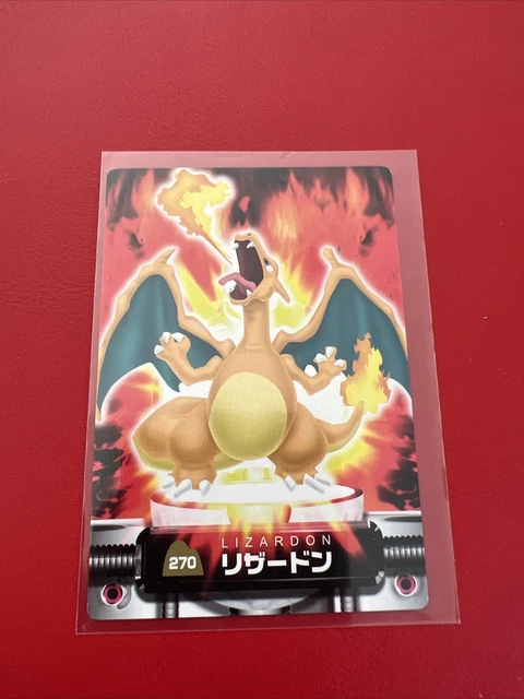 CHARIZARD 270 ZUKAN Data Carddass Japan Lizardon Pokemon Card Pokemon ...