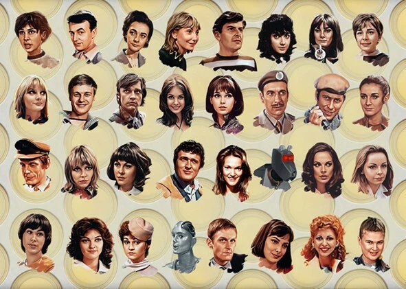 DOCTOR WHO CLASSIC Companions A3 Poster With K9,Sarah Jane Smith, Ace ...