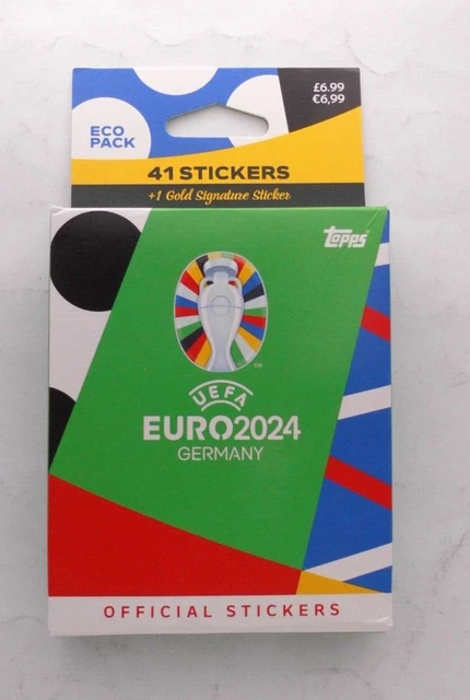 TOPPS UEFA EURO 2024 Germany Official Stickers Collection Eco Box 41 ... TOPPS UEFA EURO 2024 Germany Official Stickers Collection Eco Box 41 ...