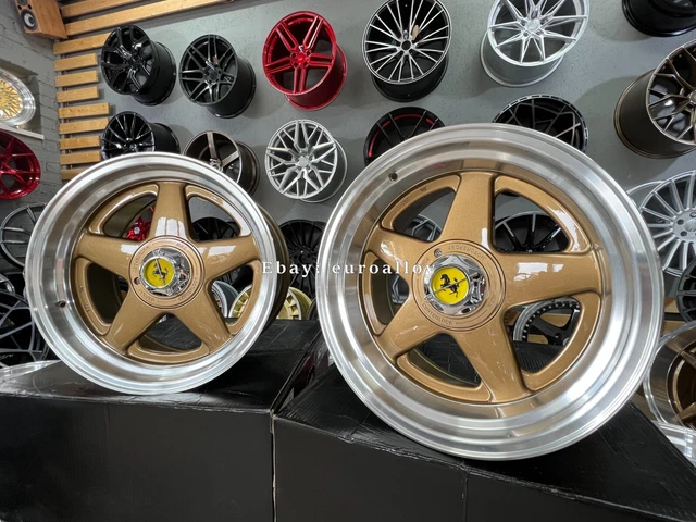NEW 17 INCH 4X100 Ferrari stance deep dish lip Bronze wheels BMW E30 ...