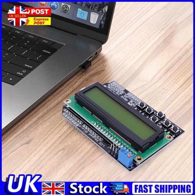Lcd1602 Lcd Keypad Shield 16x2 Character 5v Electronic Components Yellow Green £619 Picclick Uk 