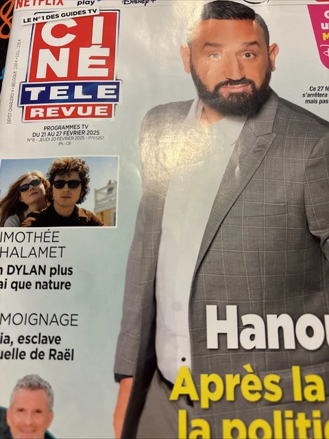 SYLVIE VARTAN TIMOTHEE Chalamet Magazine Tele Collector Belgium 2025 ...