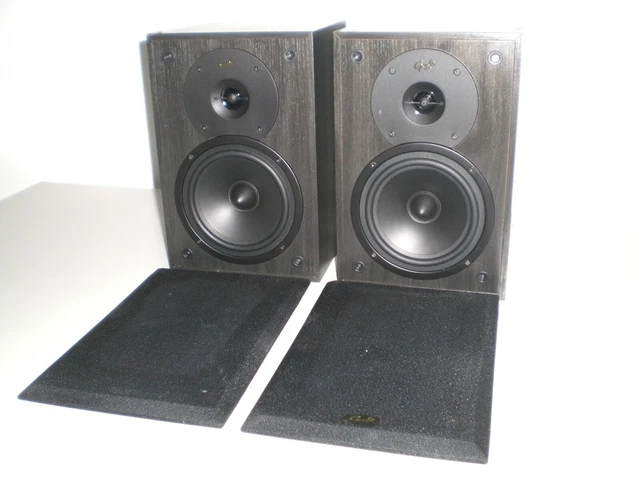 VINTAGE GALE MINI Monitor Bookshelf Speakers - Pair Black Ash (2) £29. ...