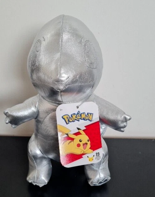 POKÉMON 25TH CELEBRATION 8 Inch Charmander Silver Soft Toy Plush New ...