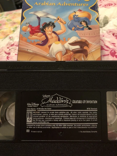 WALT DISNEY ALADDIN'S Arabian Adventures Creatures of Invention VHS ... WALT DISNEY ALADDIN'S Arabian Adventures Creatures of Invention VHS ...