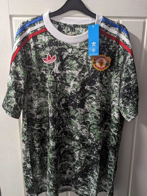 MANCHESTER UNITED STONE Roses 2024 2025 Home Football SHIRT NEW TAGS £ ...