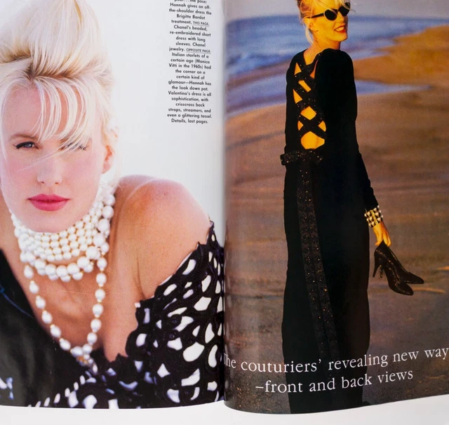 MICHAELA BERCU DARYL HANNAH Naomi VOGUE November 1989 Cavazzoni COLIN ...
