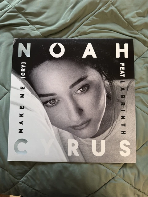 NOAH CYRUS VINYL LP Ft Labrinth Make Me (Cry) Colored Light Blue Marble ...