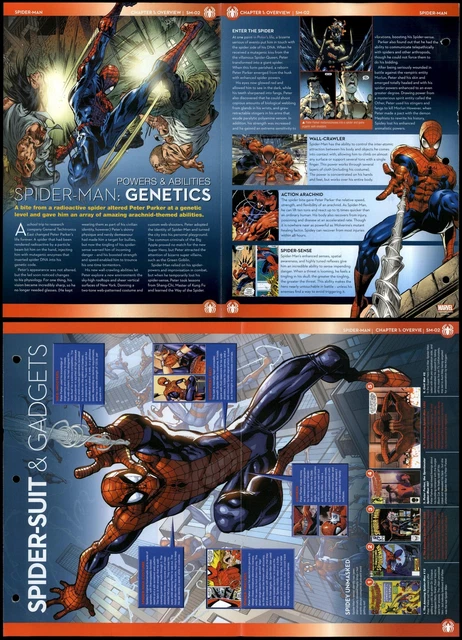 SPIDER-MAN: GENETICSS #SM-02 Overview Spider-Man Marvel Fact File Fold ...