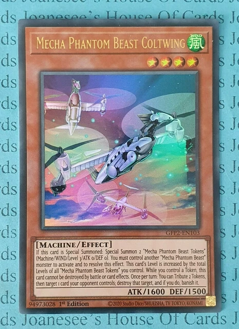 MECHA PHANTOM BEAST Coltwing GFP2-EN103 Ultra Rare Yu-Gi-Oh Card 1st ...