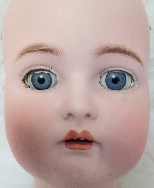 ANTIQUE SIMON &HALBIG bisque dolls head for TLC c1900. 8" to make 30 ...
