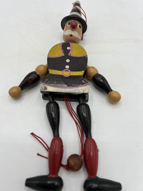VINTAGE 9” WOOD Pull String Puppet Taiwan $14.00 - PicClick