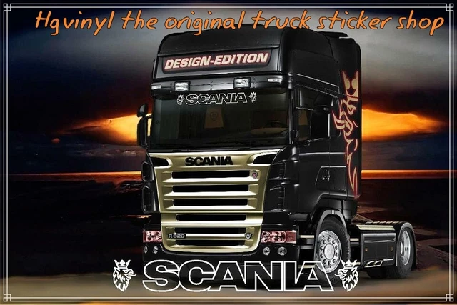 SCANIA WINDSCREEN DECAL. Scania griffin truck screen/visor graphic ...
