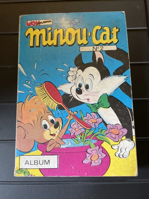 LIVRE COMICS BANDE Dessinée BD Album Minou Cat 2 1975 Numéros 5 6 7 8 ...