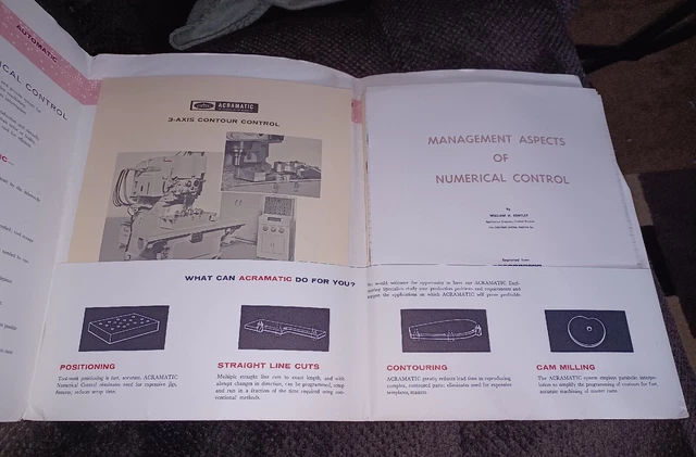 CINCINNATI MILLING MACHINE ACRAMATIC NUMERICAL CONTROL SYSTEM Catalog ...