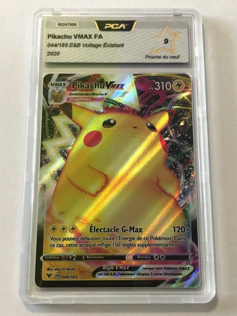 POKEMON CARD - PCA 9 - Pikachu VMAX FA - 044/185 E&B Flashing Voltage £ ...