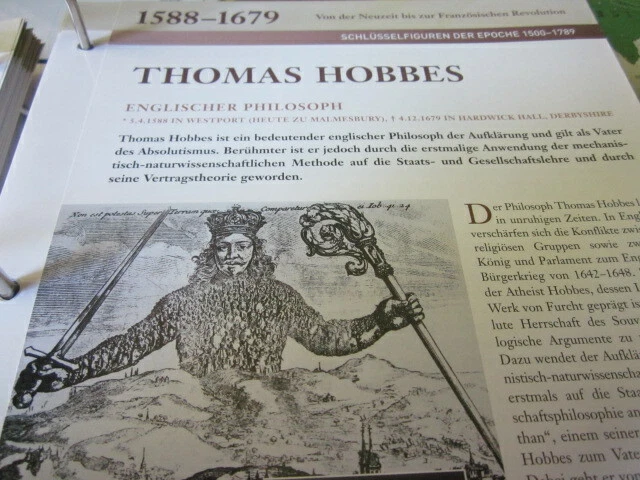 GESCHICHTE EUROPAS 1500-1789 Schlüsselfiguren Thomas Hobbs Englischer ...