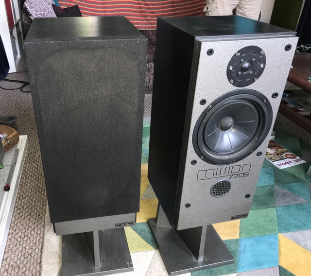 VERY RARE 1983 MISSION 770S SPEAKERS complete with stands PERFECT ...