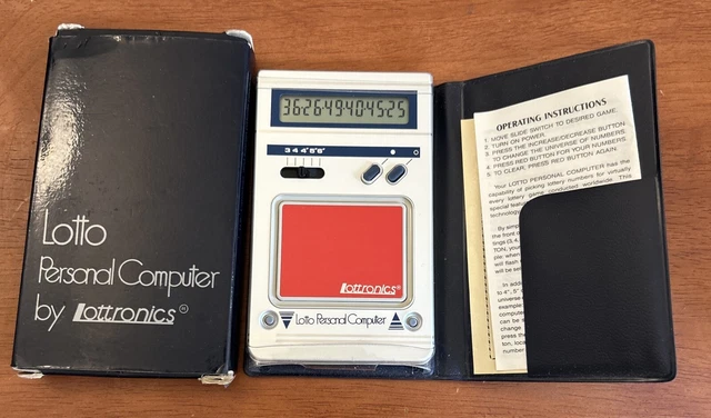 VINTAGE LOTTO PERSONAL Computer By Lottronics Works Random Number ...