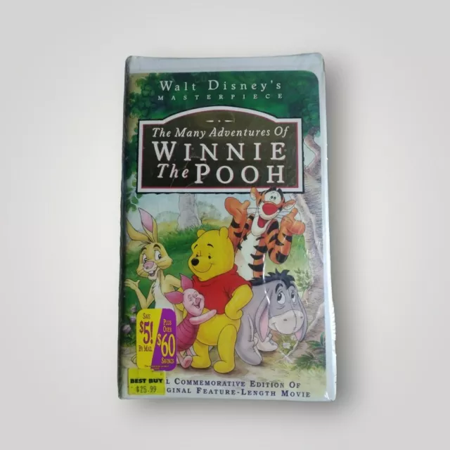 The Many Adventures Of Winnie The Pooh Vhs 1996 Factory Sealed