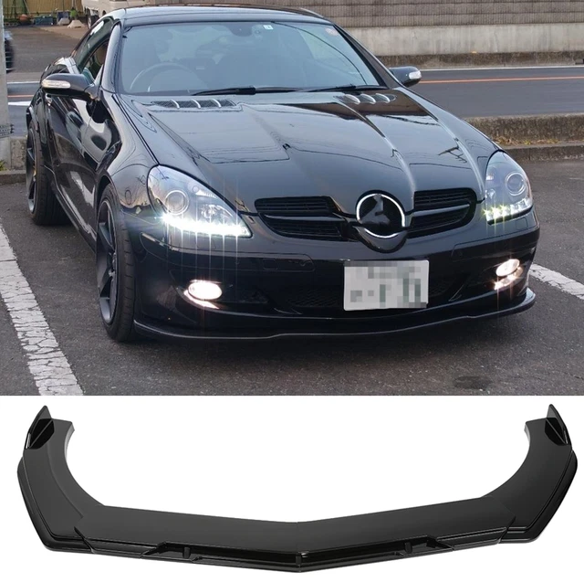 GLANZ SCHWARZ SPOILERLIPPE Frontspoiler Spoilerschwert für MERCEDES SLK ...