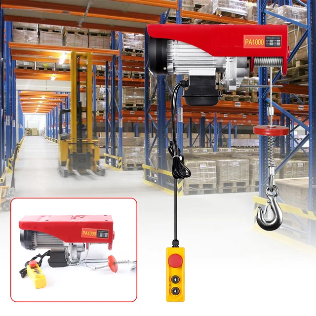 ARGANO ELETTRICO PULEGGIA gru ponteggio 800/1000 kg verricello di ...