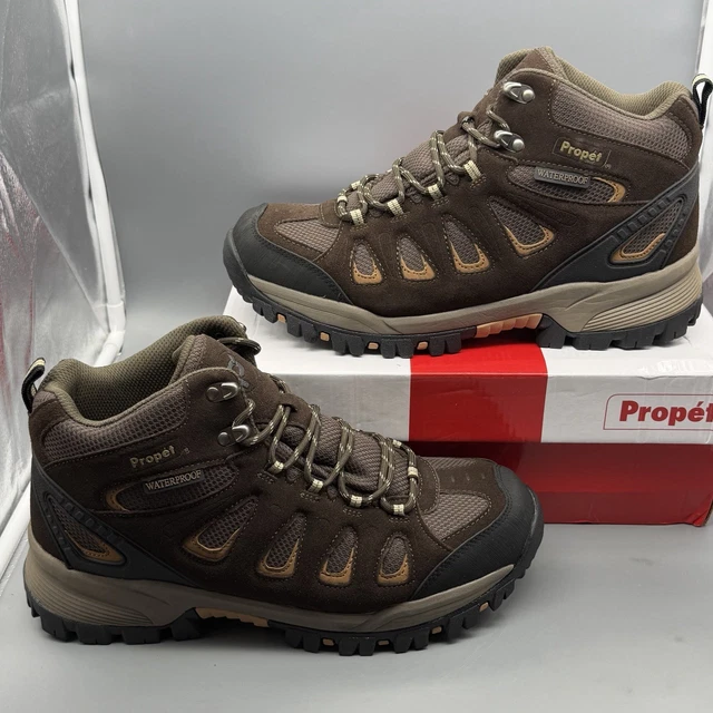 PROPET RIDGE WALKER Mens 10.5 Wide 3E Brown Waterproof Low Hiking Boots ...