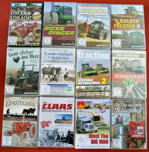 DVD - LANDWIRTSCHAFT Trecker Traktor Ernte VIELE VERSCHIEDENE teilweise ...