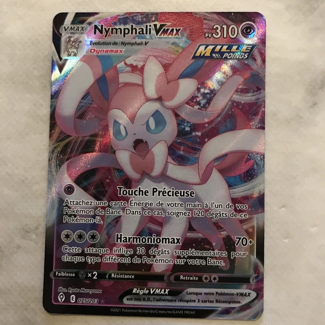 CARTE POKÉMON NYMPHALI Vmax 75/203 - Evolution Céleste EB07 FR EUR 1,00 ...