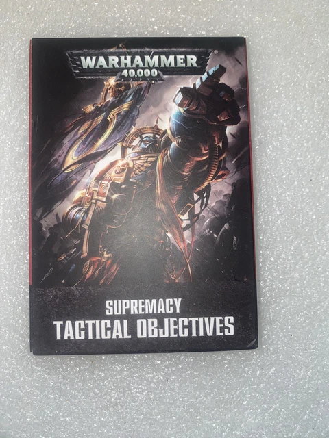 40K 7TH EDITION Supremacy Tactical Objectives Datacards Warhammer Games ...