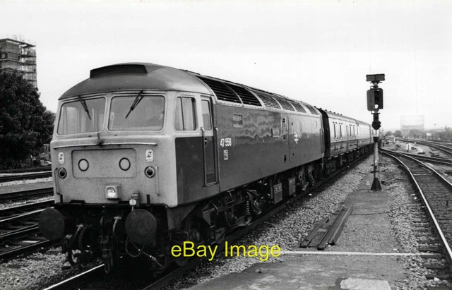 PHOTO RAILWAY 6X4 Class 47 47558 at Reading with Portsm to Manchester ...