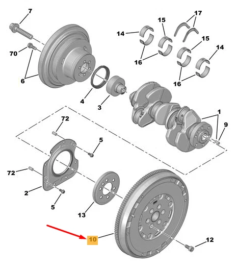 CITRON C3 MK3 SX Embrayage Double Volant Moteur 9846803480 Neuf ...