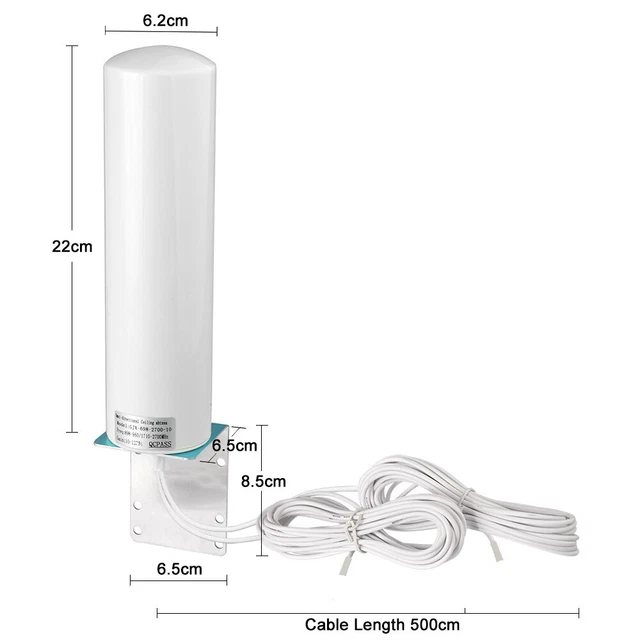ANTENNA ESTERNA ESTERNA 3G 4G LTE doppia aerea TS9 5 m per HUAWEI B618s ...