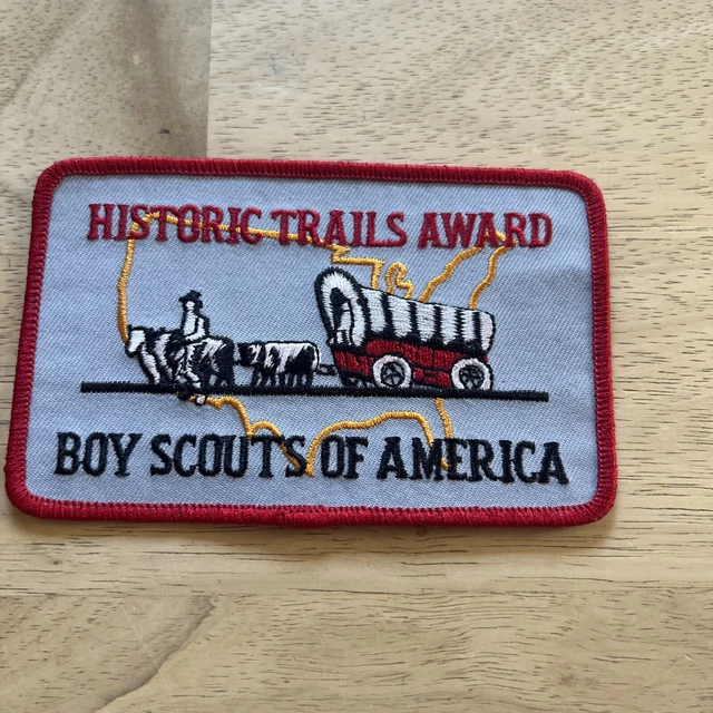 BOY SCOUTS OF America - 1980's "Historic Trails Award" Patch - VINTAGE ...