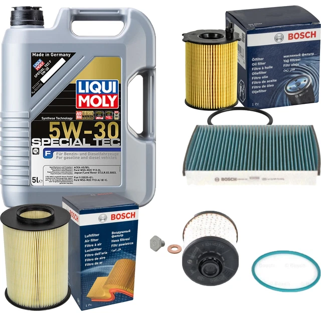 BOSCH INSPECTION SET 5L Liqui Moly Spécial Tec F 5W-30 pour Ford Kuga II 1.5 EUR 154,38 ...