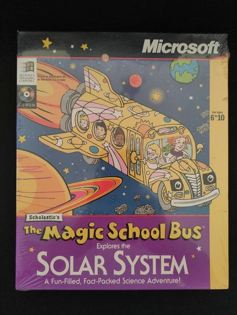 THE MAGICAL SCHOOL BUS Explores the Solar System PC CD-ROM 1996 ...