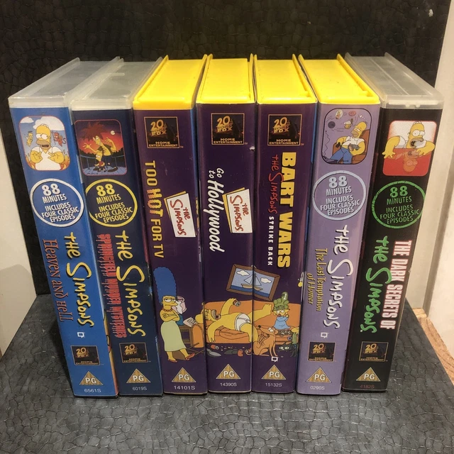 THE SIMPSONS VHS VIDEO BUNDLE x 7 £9.95 - PicClick UK