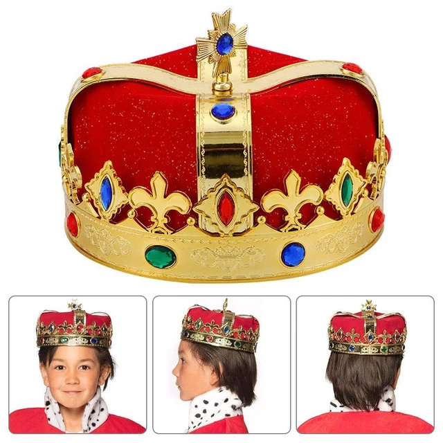 BALL PARTY QUEEN Coronation King Hat Emperor Hat Crown Hat Performance ...