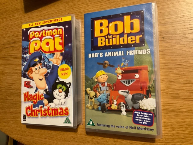 POSTMAN PAT MAGIC Christmas & Bob the Builder Bob’s Animal friends VHS ...