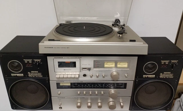 TELEFUNKEN TA 250 STEREO COMPLETO + Giradischi CS1 REVISIONATO ...