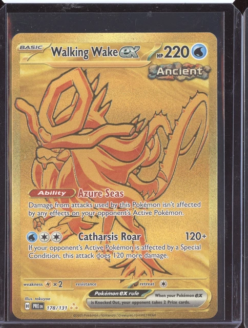 WALKING WAKE EX 2025 Pokemon Prismatic Evolutions Hyper Rare 178/131 £ ...