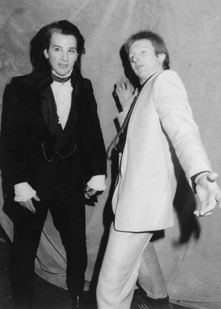 DAVID VANIAN BRITISH drummer Rat Scabies both of British punk band- Old ...