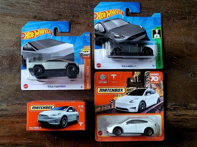 * COLLECTION TESLA - CYBERTRUCK ROADSTER MODEL S X Y 3 - Hot Wheels ...