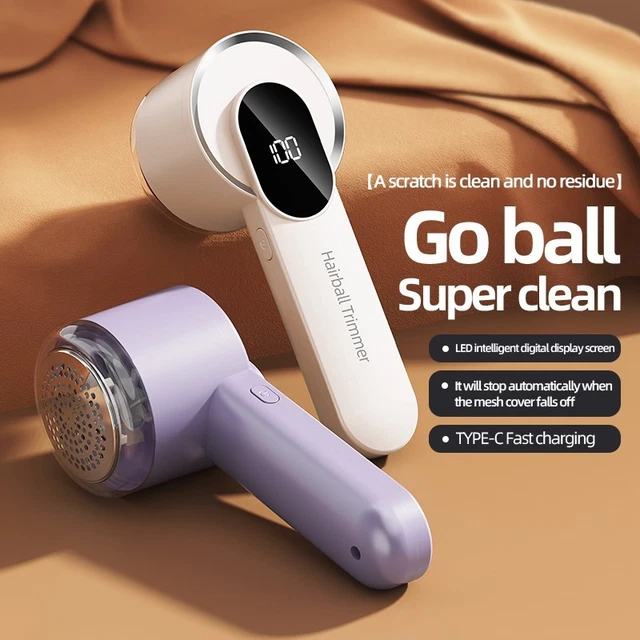 LINT REMOVER TYPE C Electric Charging Hair Ball Trimmer With Digital ...