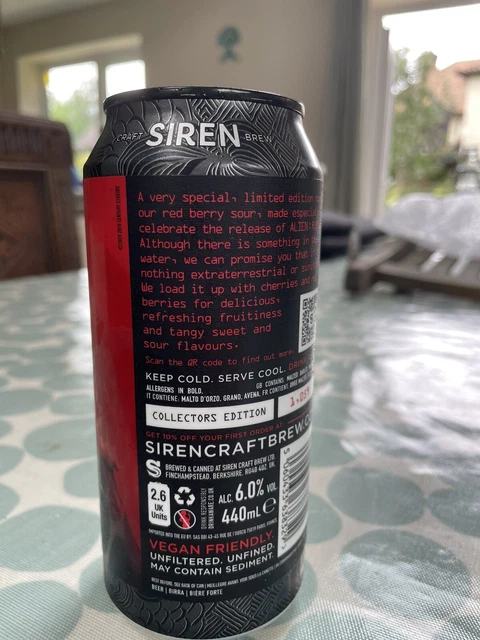 ALIEN ROMULUS 2024 Movie UK Siren Craft Beer Can tin empty Limited ...