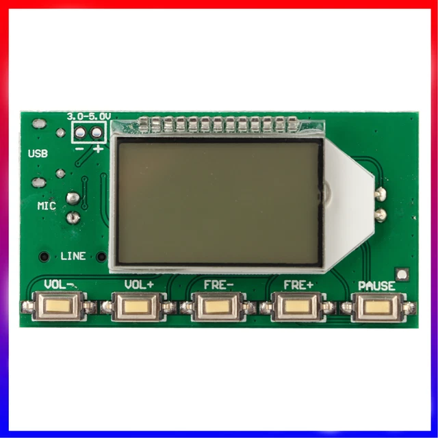 FM-TRANSMITTER 87-108MHZ DSP PLL Digital Wireless Board Microphone ...